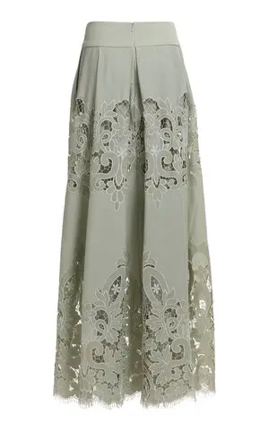 Elie Saab Lace-insert Midi Skirt