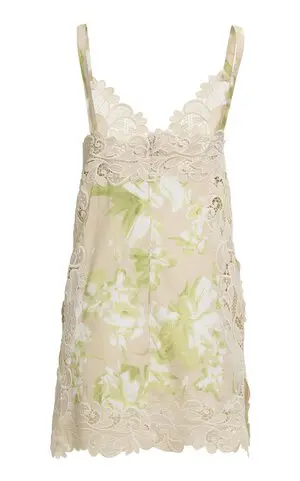 Elie Saab Lace-insert Mini Dress