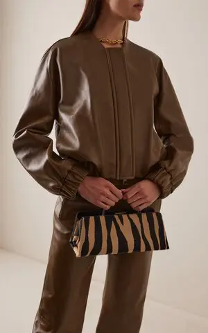 VERAFIED Clair Zebra Calf Hair Bag