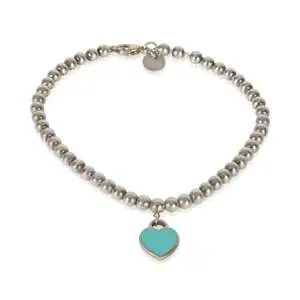 Tiffany & Co. Sterling Silver Diamond Return To Bracelet