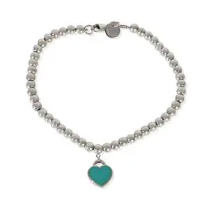 Tiffany & Co. Sterling Silver Heart Charm Bracelet - Sterling_silver