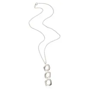 Tiffany & Co. Sterling Silver Square Cushion Pendant