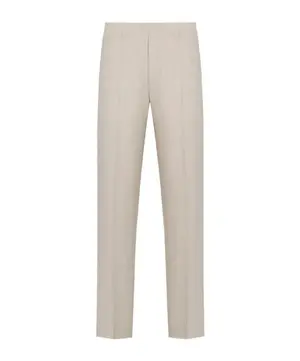 Dior Pleat Detailed Tailored Pants - Nude
