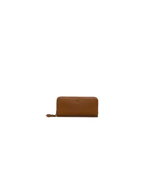 Miu Miu Large Leather Wallet - Cognac