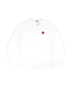 Play Comme Des Garcon Logo-patch Long-sleeve T-shirt