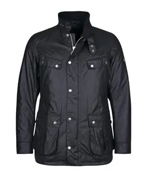 Barbour Tourer Duke Wax Jacket - Black