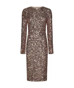 Dolce & Gabbana Dolce Gabbana Sequin Embellished Midi Dress