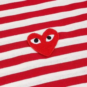 Play Comme Des Garcon Striped Long Sleeve T-shirt
