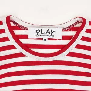Play Comme Des Garcon Striped Long Sleeve T-shirt