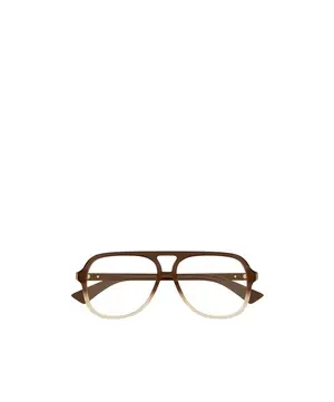 Bottega Veneta Aviator Frame Glasses - Brown
