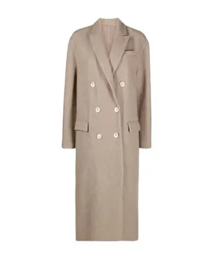 Brunello Cucinelli Double-breasted Straight Hem Coat