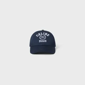 Celine Baseball Cap In Washed Cotton Gabardine