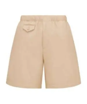 Dior Bermuda Shorts With Elastic Waist - Nude