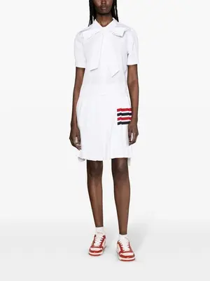 Thom Browne Short-sleeved Bow Detail Top