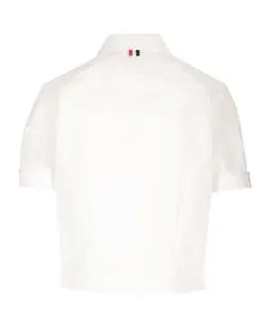Thom Browne Short-sleeved Bow Detail Top