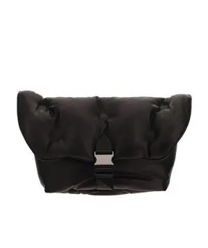 MAISON MARGIELA Quilted Buckle Shoulder Bag - Black