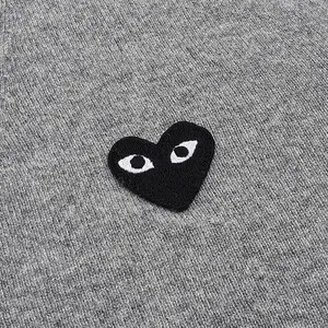Play Comme Des Garcon Logo Patch V-neck Cardigan