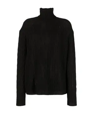 Etro Long-sleeved Roll-neck Knitted Jumper - Black