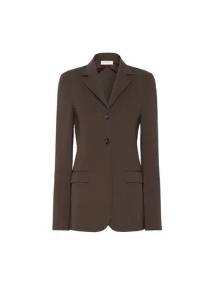 Sportmax Long-sleeved Suit Jacket - Brown