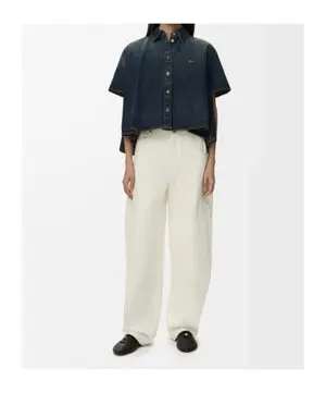 Loewe Short Sleeve Embroidered Shirt - Black