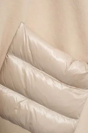 Herno Drawstring High Collar Cape With Quilted Detailing