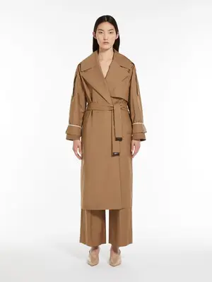 Max Mara Waterproof Twill Trench Coat