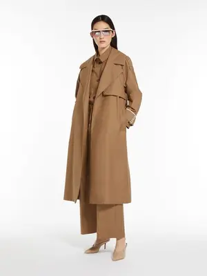 Max Mara Waterproof Twill Trench Coat
