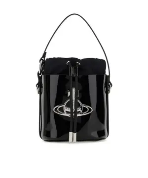 VIVIENNE WESTWOOD Drawstring Bucket Bag - Black