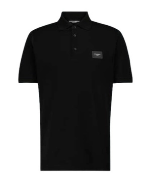Dolce & Gabbana Short-sleeved Polo Shirt - Black