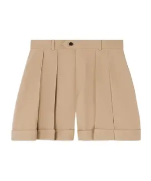 Celine Shorts In Diagonal Wool