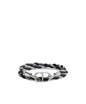 Dior Cdicon Woven Leather Double Bracelet