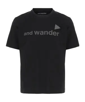 AND WANDER Logo Print T-shirt