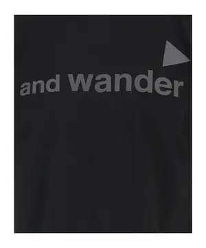 AND WANDER Logo Print T-shirt