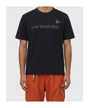 AND WANDER Logo Print T-shirt