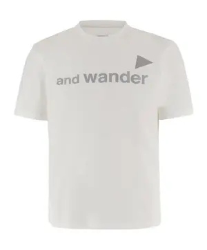 AND WANDER Logo Print T-shirt - White