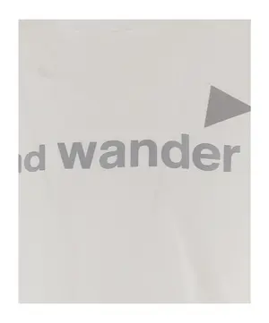 AND WANDER Logo Print T-shirt
