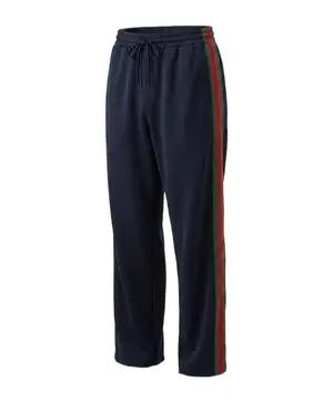 Gucci Silk Cotton Sportswear Pants With Web