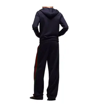 Gucci Silk Cotton Sportswear Pants With Web