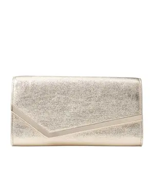 JIMMY CHOO Platinum Ice Brilliance Fabric Clutch Bag - Nude