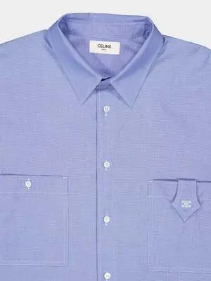 Celine Loose Shirt In Cotton Poplin