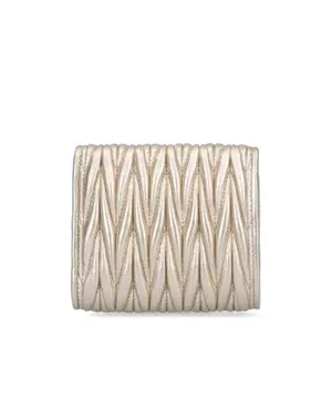 Miu Miu Matelassé Compact Wallet