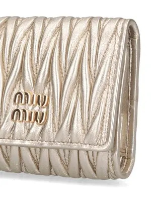 Miu Miu Matelassé Compact Wallet