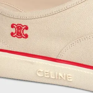 Celine Alan Sneaker In Canvas And Suede Calfskin