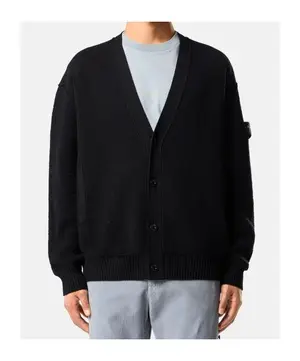 Stone Island Loose-fit V-neck Cardigan With Pockets