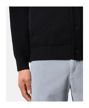 Stone Island Loose-fit V-neck Cardigan With Pockets