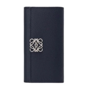 Loewe Anagram Key Pouch - Deep Navy Blue