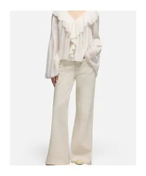 7 For All Mankind High-waisted Wide-leg Jeans - No