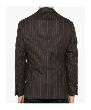Brunello Cucinelli Pinstripe Peak-lapel Blazer