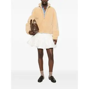 Miu Miu Shearling Zip-up Jacket
