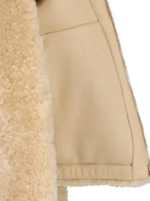 Miu Miu Shearling Zip-up Jacket